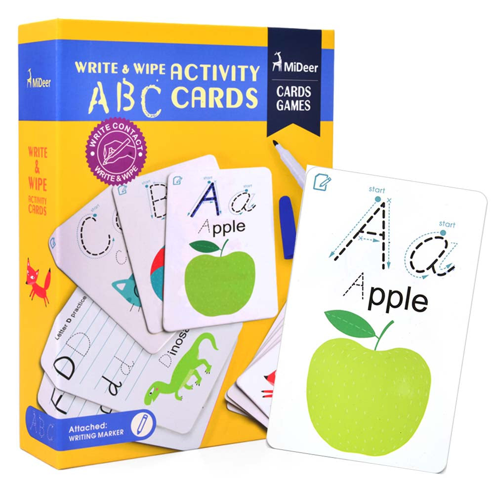 Mideer - Write & Wipe Cards - ABC Alphabet – Zar World