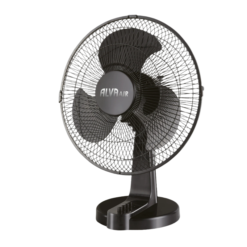 Alva 30cm Plastic Desk Fan (Black) ACS205B – Zar World