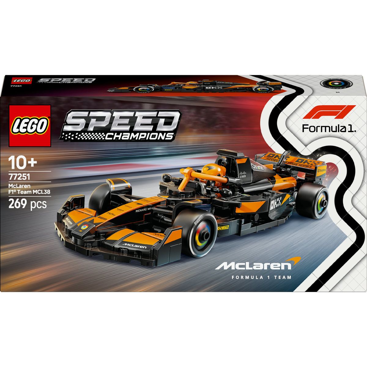 LEGO® Speed Champions McLaren F1® Team MCL38 Race Car Vehicle Set 7725 ...